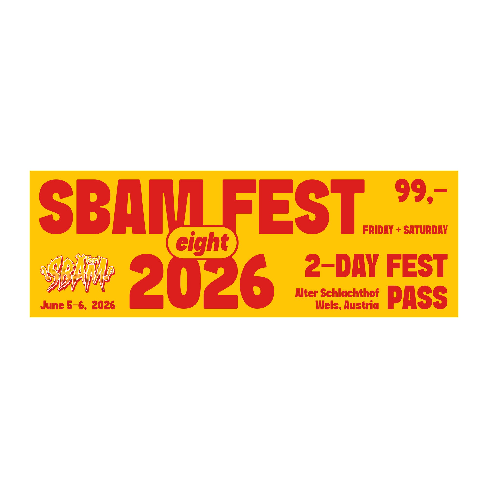 SBAM Fest 8 / 2-Day Pass / Digital-Ticket – SBAM Records Shop
